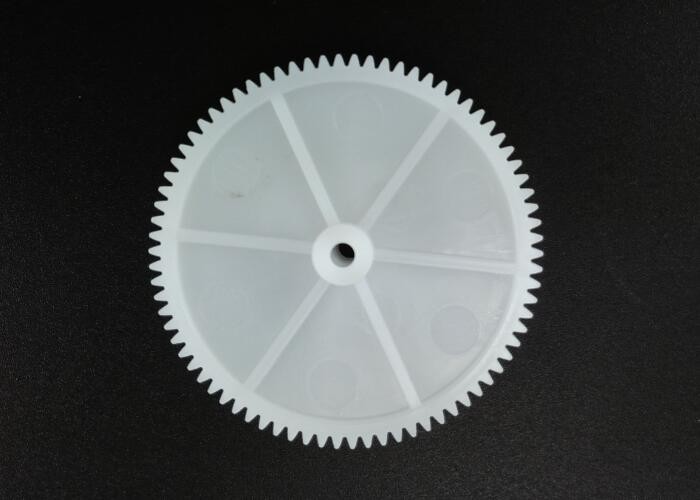 Medical Device High Precision Gears , 78 Teeth 40mm White Plastic Spur ...